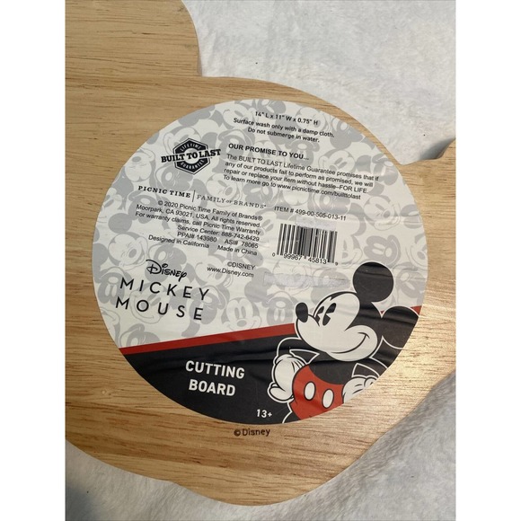 Disney | Kitchen | Disney Mickey Mouse Face Hardwood Cutting Board ...